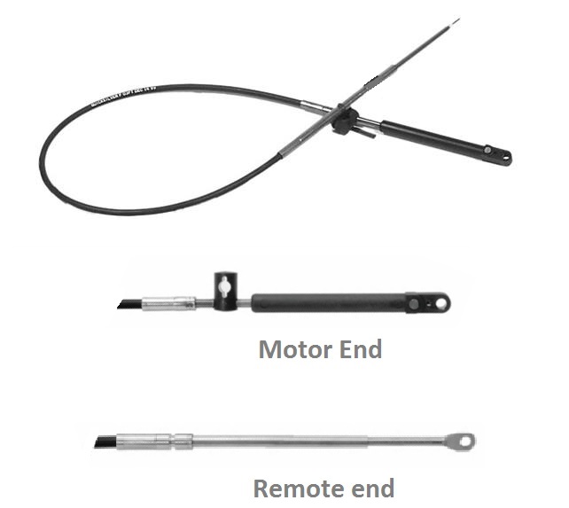 Quicksilver Control Cable Gen2 Premium 11ft Mercury Mariner MerCruiser ...